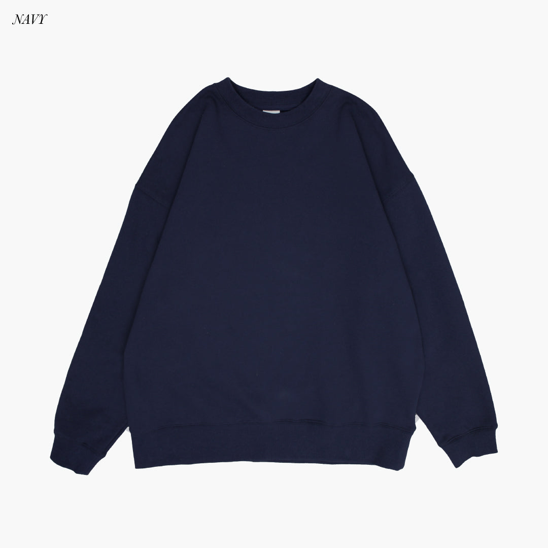 LITTLE DROP CREW SWEAT / 裏パイル French terry / 10.0oz – MUHAKU